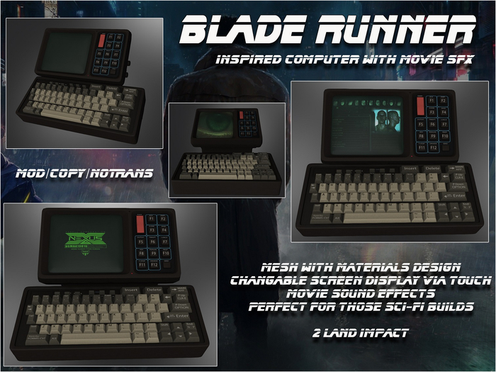 Second Life Marketplace - Vortech Blade Runner Computer